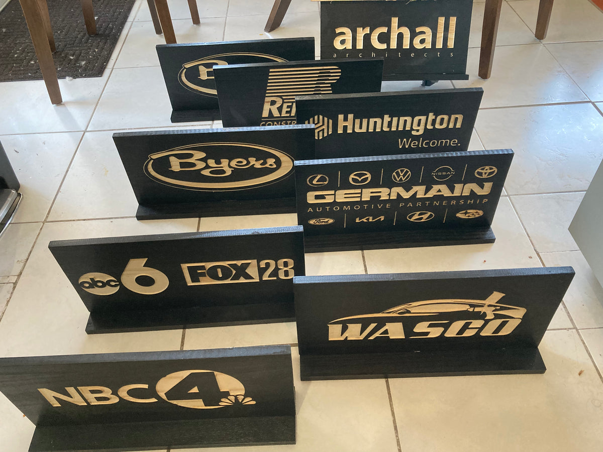 Gala signs – Sullivan Woodwork