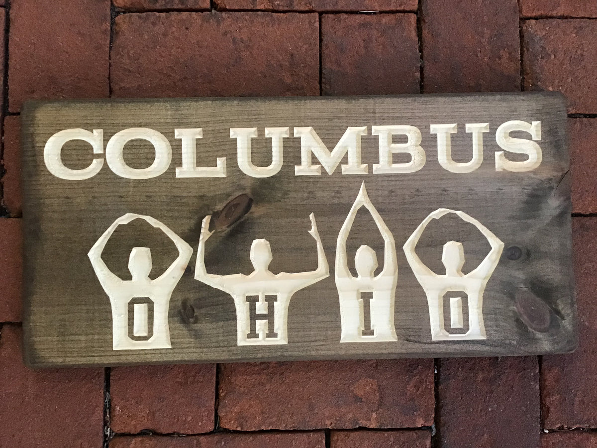 Columbus OHIO sign – Sullivan Woodwork