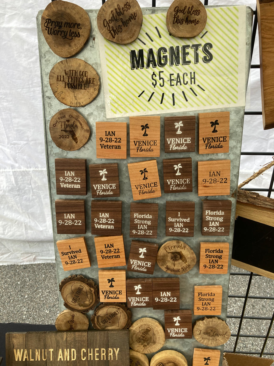 Custom wood magnets - Florida design – Sullivan Woodwork